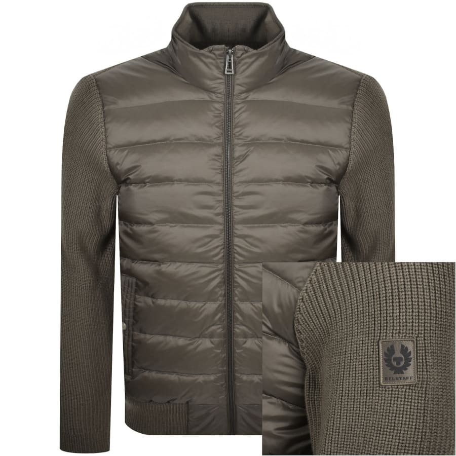 Belstaff Circuiteer Cardigan Brown | Mainline Menswear